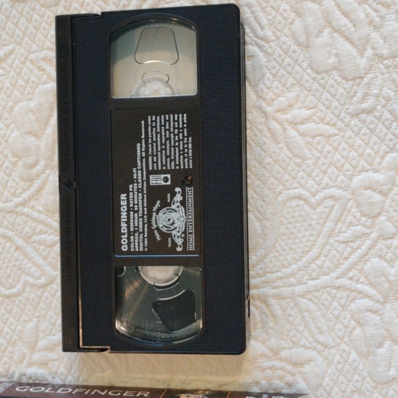 MGM | Media | Goldfinger James Bond 07 With Sean Connery Vhs Movie Video Tape 964 | Poshmark